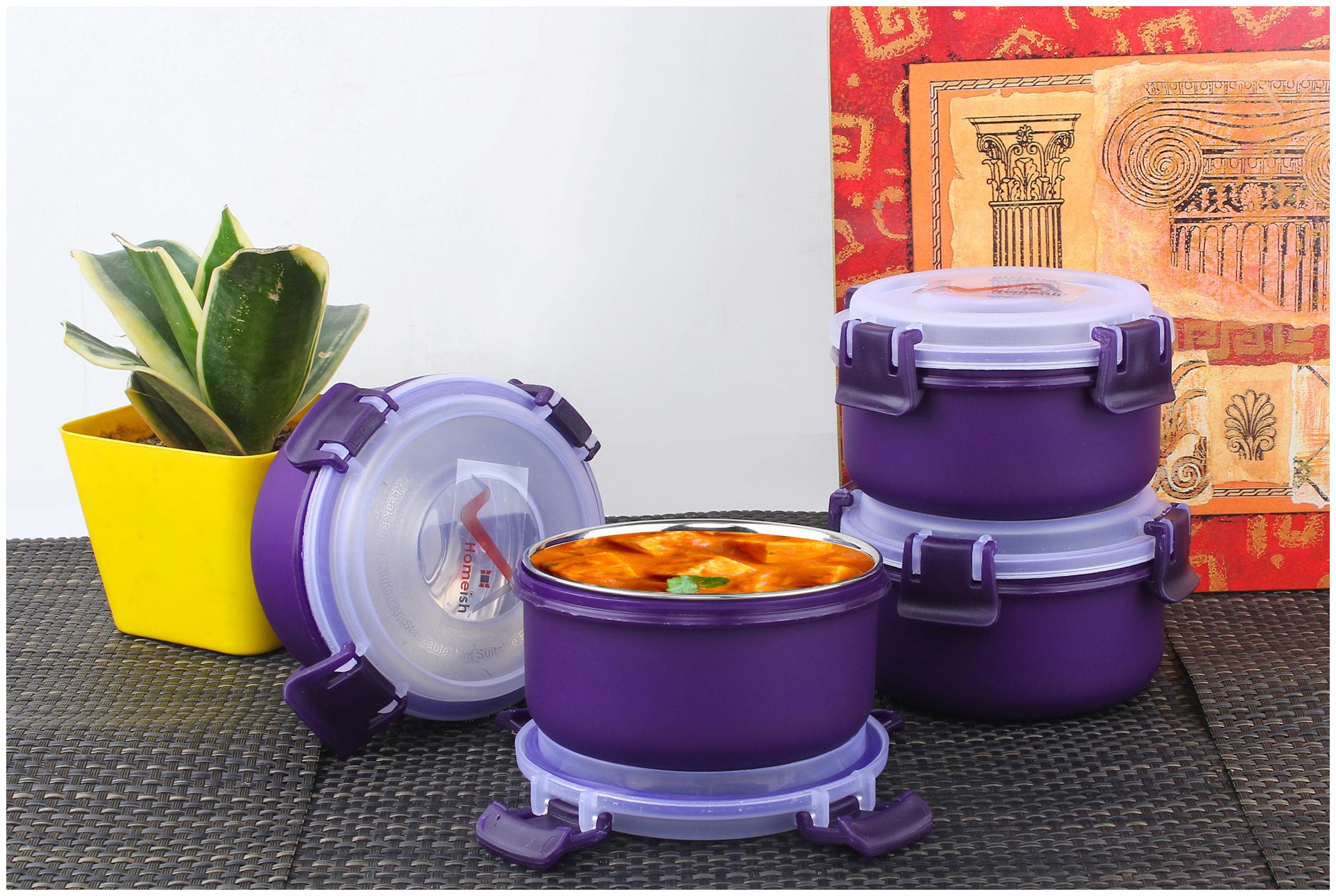 HOMEISH Purple Lunch Box Set Of 4 300 Ml Ht6 EBay homeish-purple-lunch-box-set-of-4-300-ml-ht6-ebay